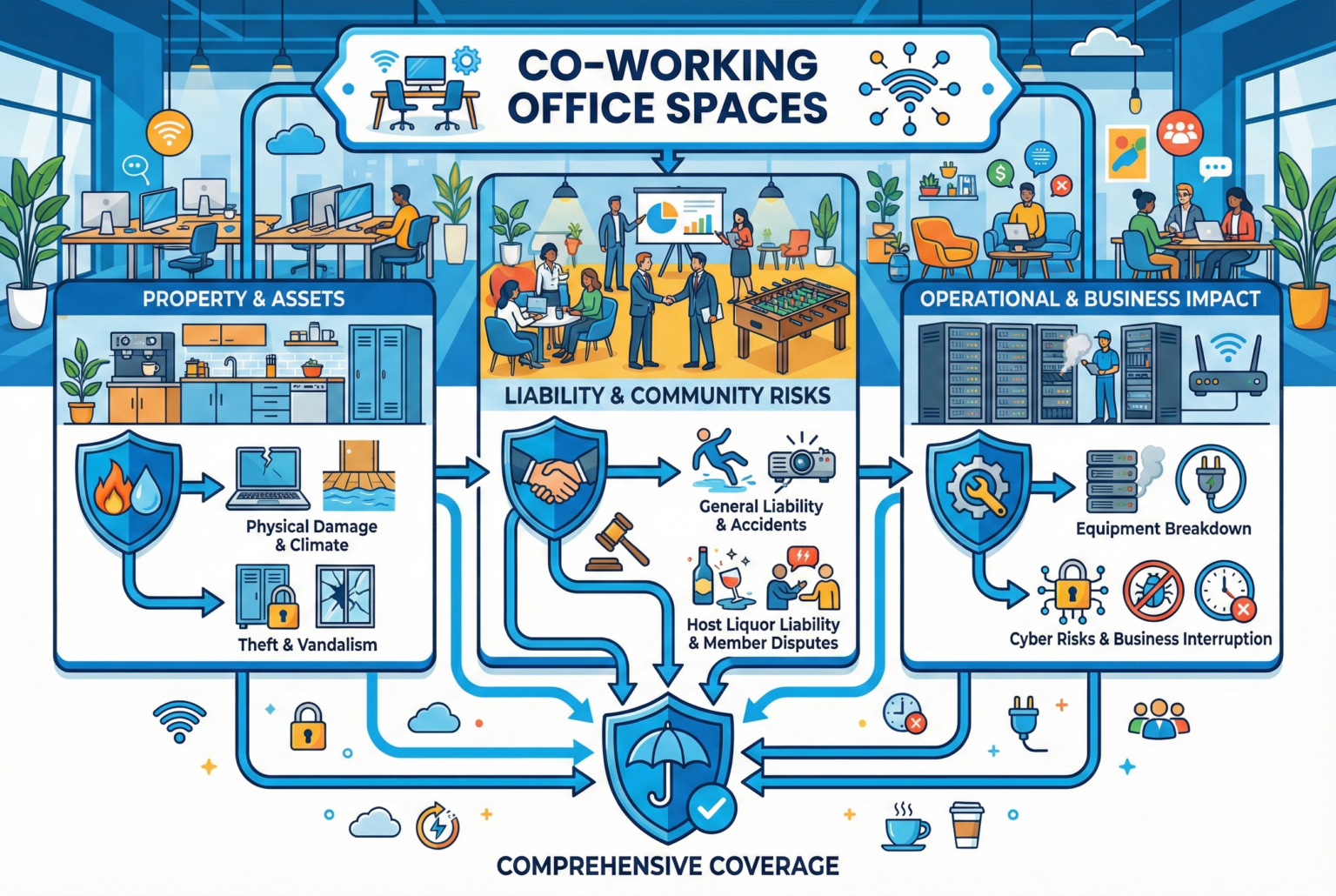 Co-Working Space Insurance in CA: Shared Work Environments